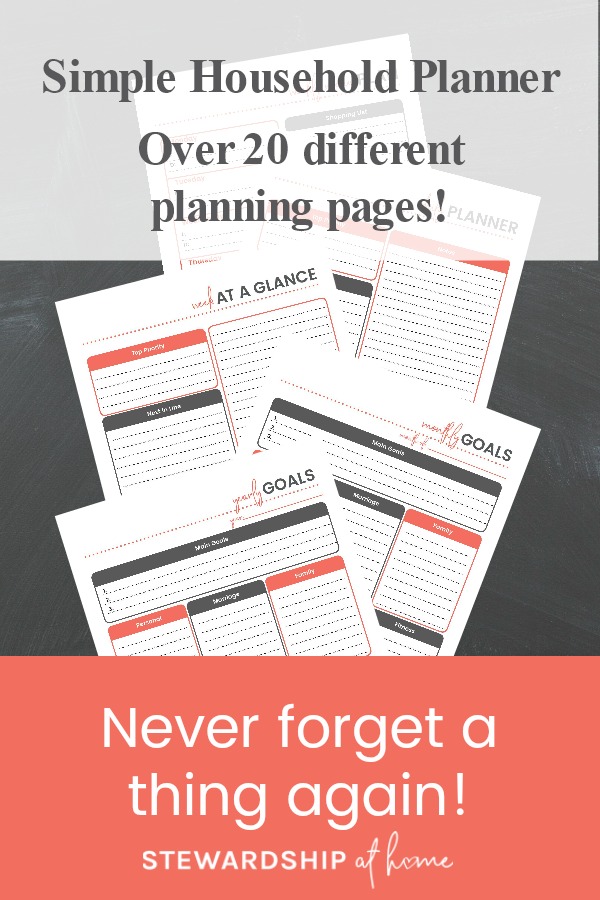 DIY Simple Household Planner